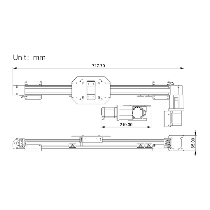 Hiwonder Sliding Rail for Robot Arm DIY and Robot Cooperation Slider