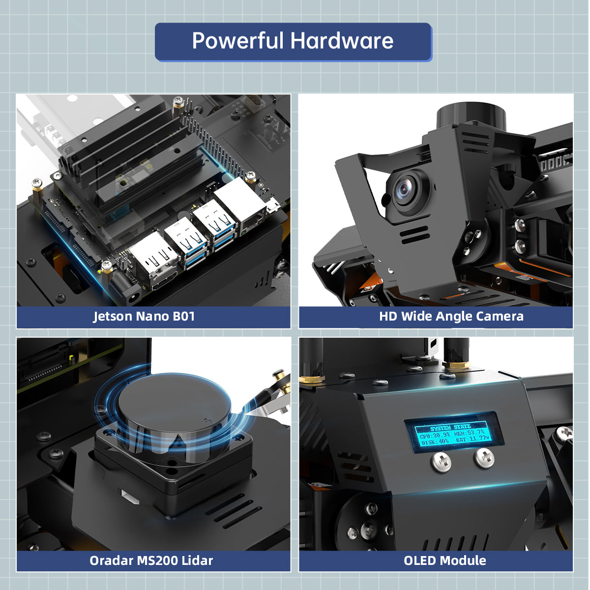 ROSPug Quadruped Bionic Robot Dog Powered by Jetson Nano ROS Open Sour – Hiwonder